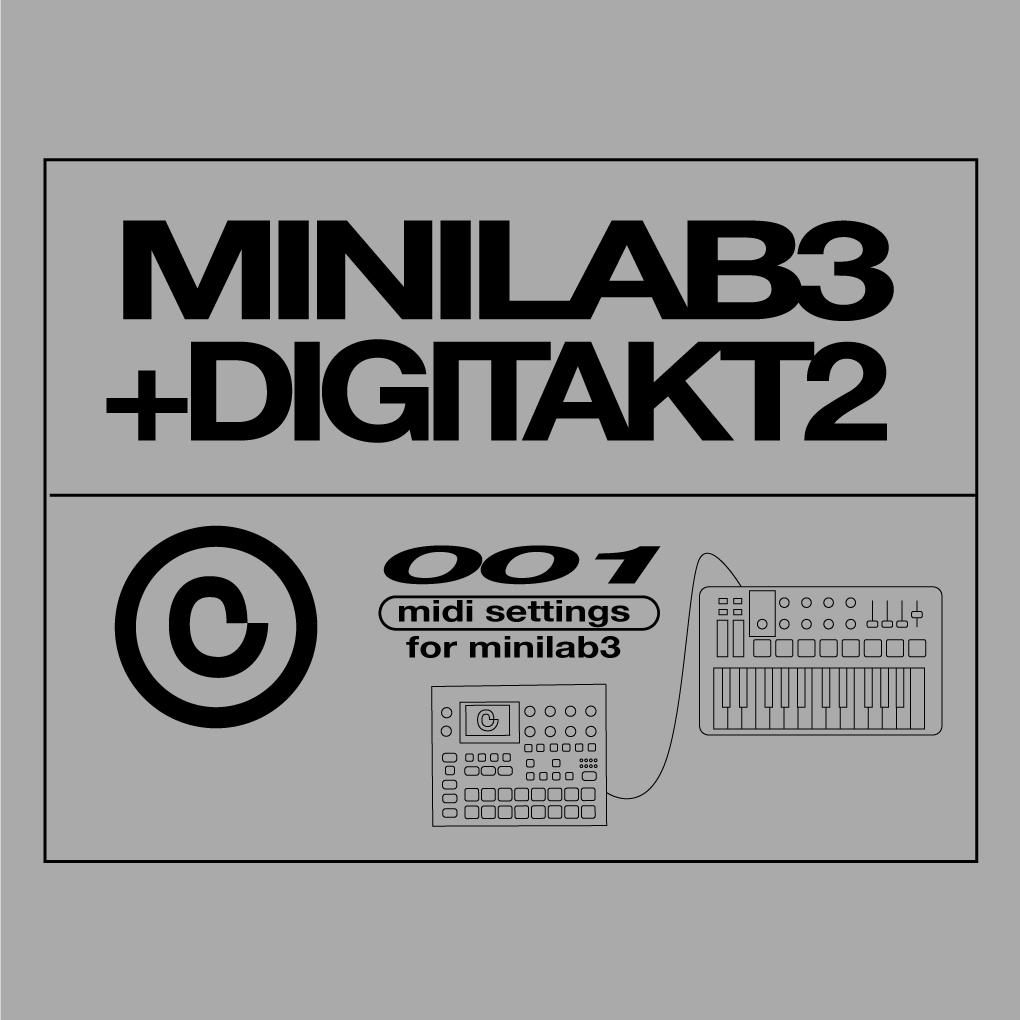 Minilab 3 + Digitakt 2 Midi settings - catem
